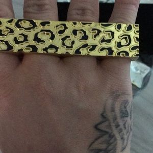 Jewelry | Five Finger Gold Plated Knuckle Ring Cheetah Print | Poshmark